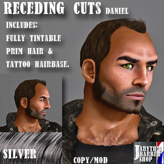 Second Life Marketplace - Receding Cuts "Daniel" Silver